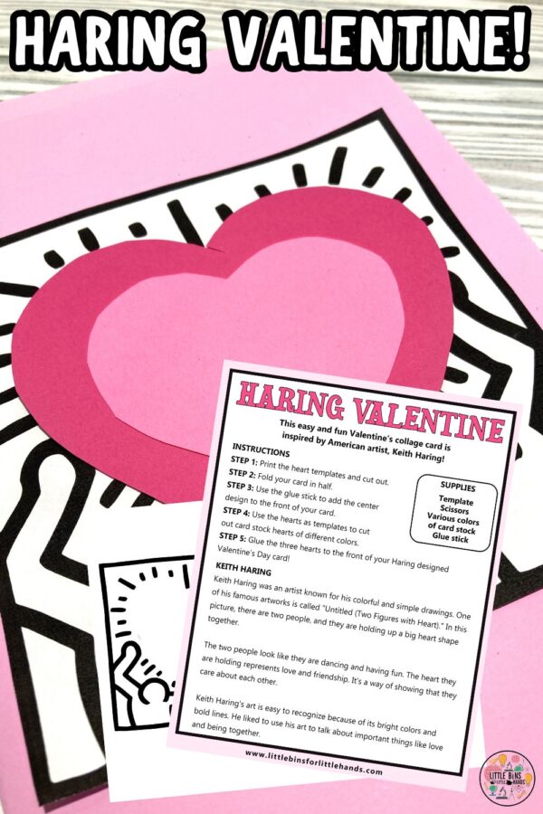 Keith Haring Valentine Art Project