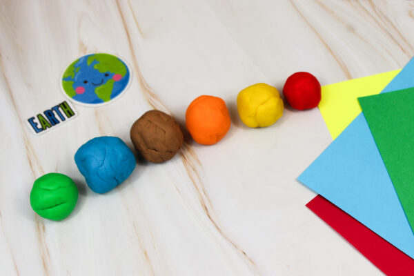 Playdough Layers of the Earth Model for Kids