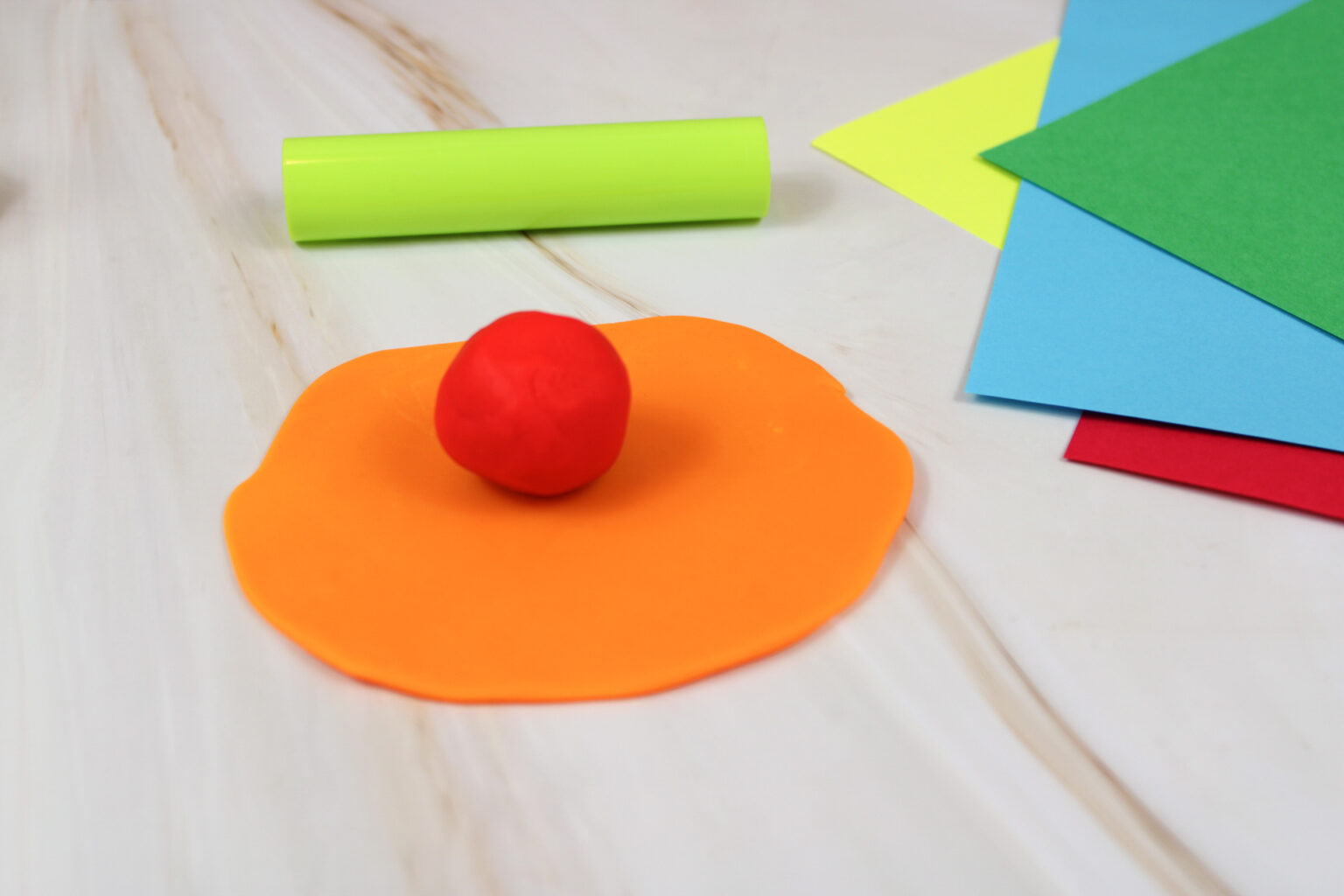 Playdough Layers of the Earth Model for Kids