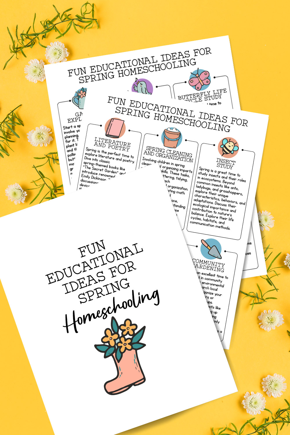 Spring Homeschool Activities and Guide