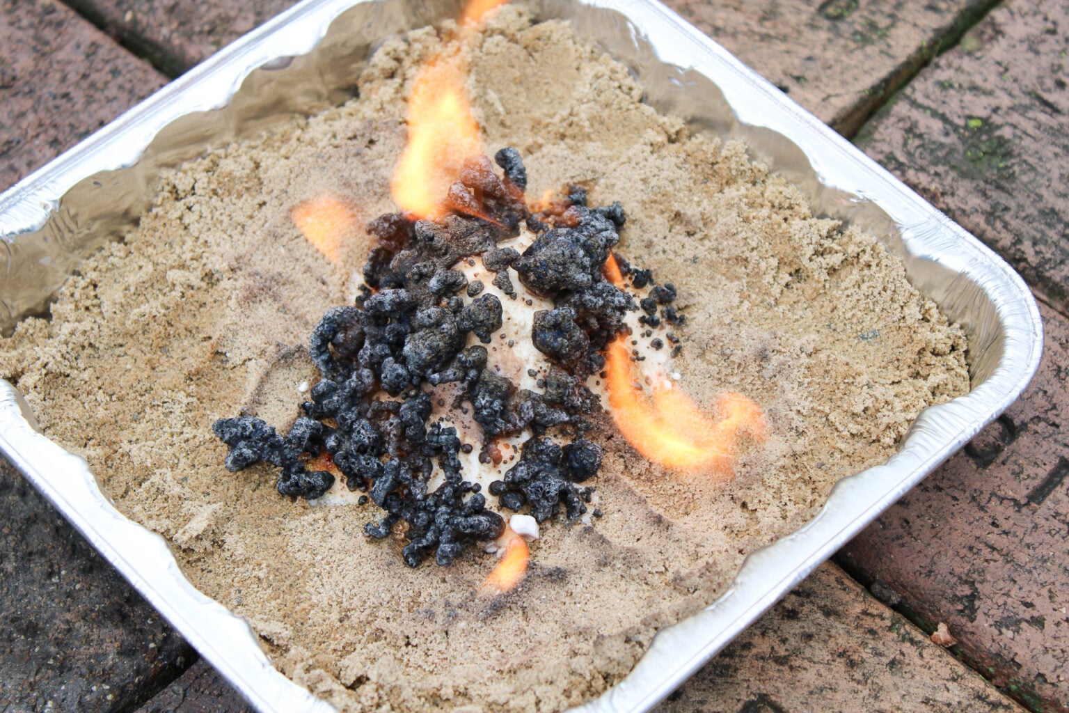 Carbon Sugar Snake Experiment | Chemical Reactions for Kids