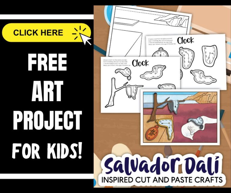 Salvador Dali Clock Craft and Art Activity