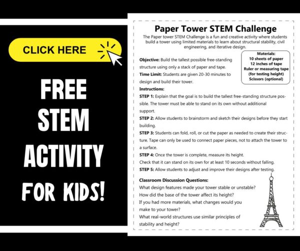 Paper Tower STEM Challenge