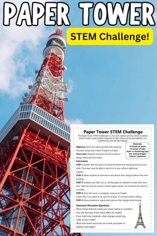 Paper Tower STEM Challenge