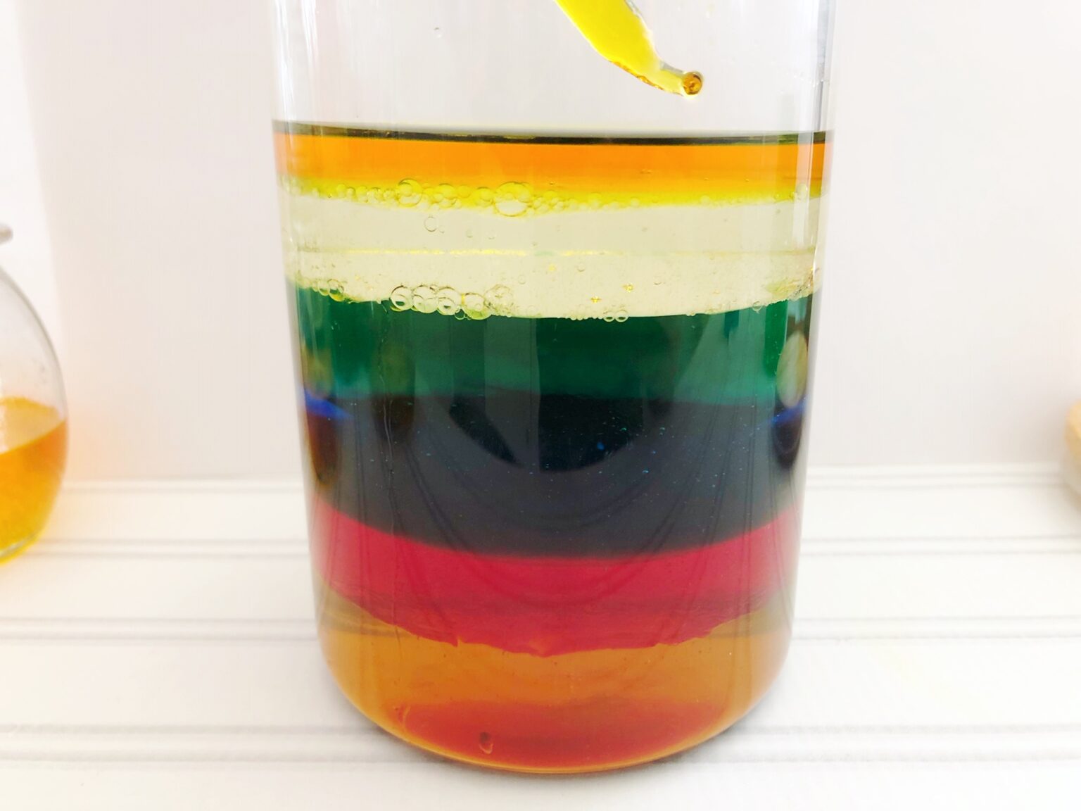 Rainbow Density Column Experiment