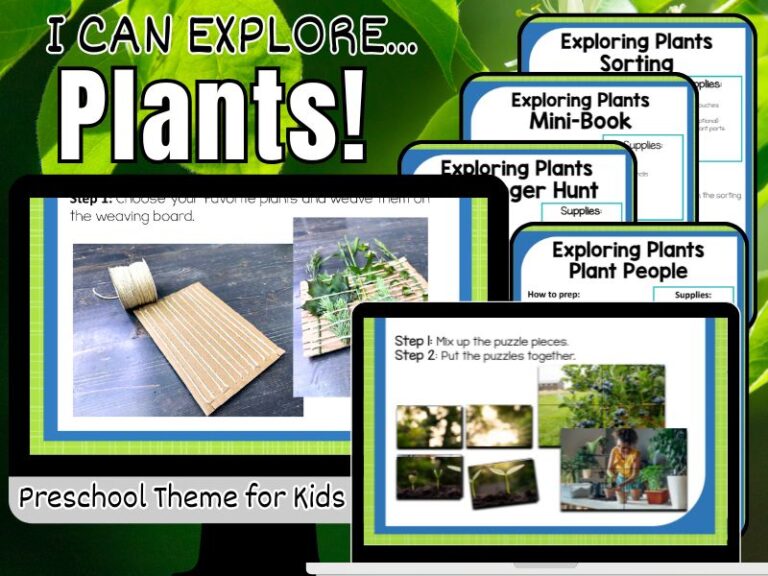Plant Activities For Preschoolers - Little Bins for Little Hands