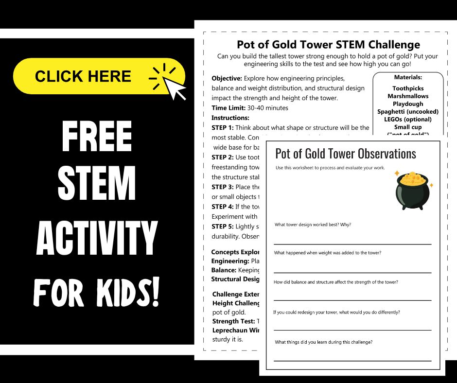 Pot of Gold Tower STEM Challenge