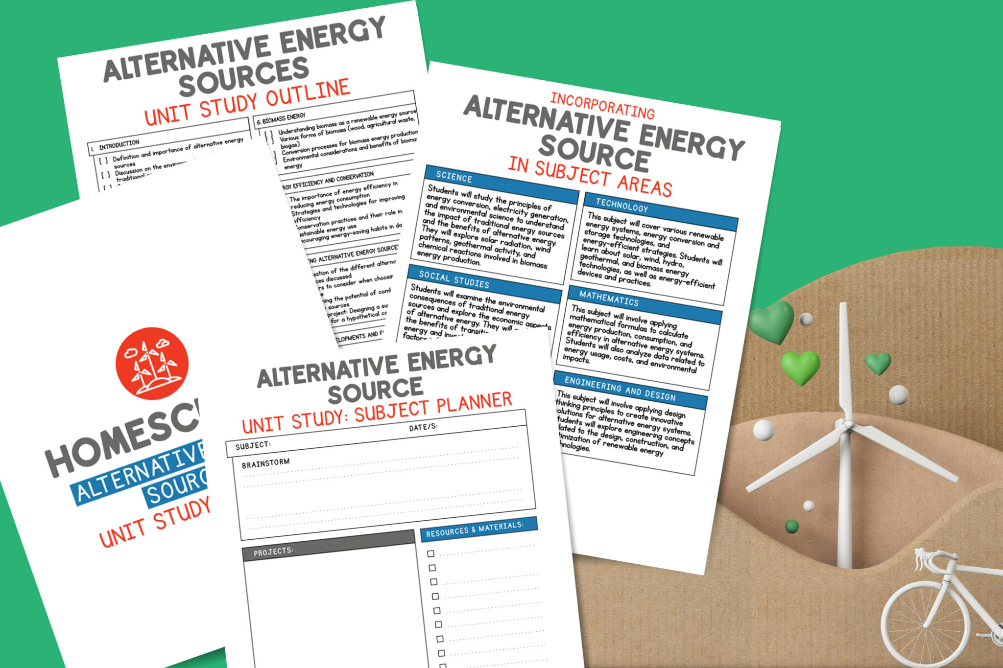 Renewable Energy Activities and Printables