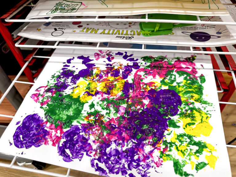 Flower Painting Activity for Preschoolers