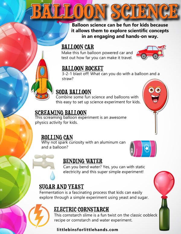 20 Balloon Science Experiments | Easy Set Up for Kids