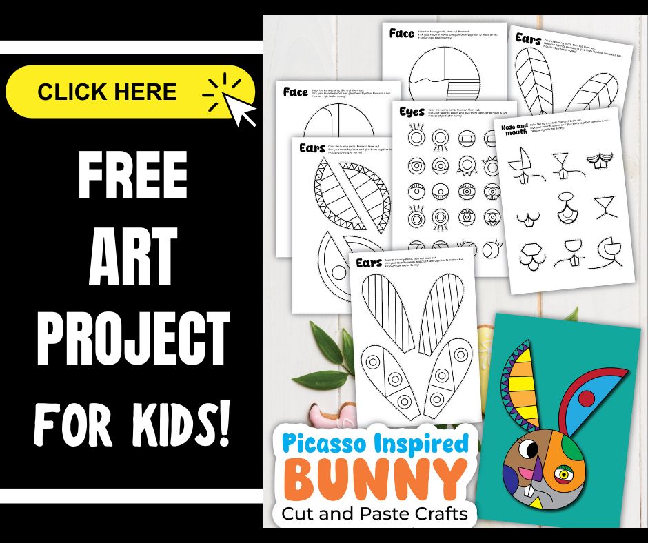 Picasso Bunny Craft (Free Printable)
