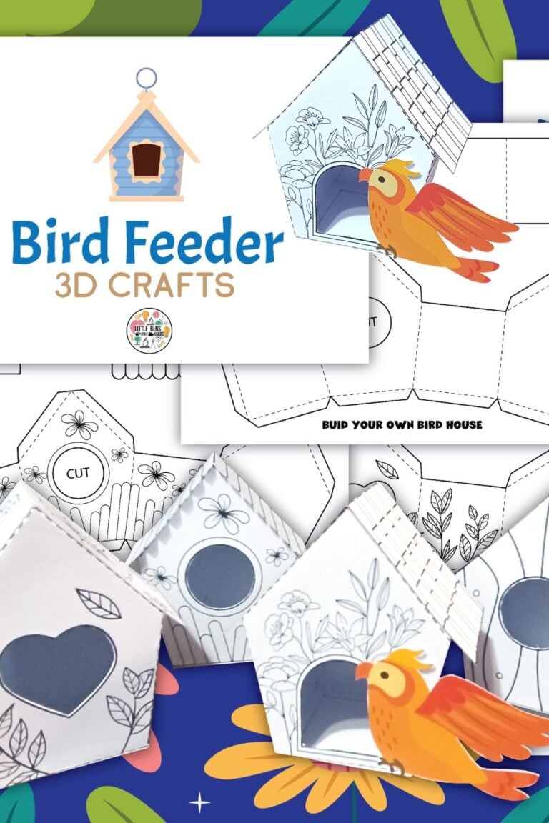 Build a Birdhouse Craft (Free 3D Printable Template)