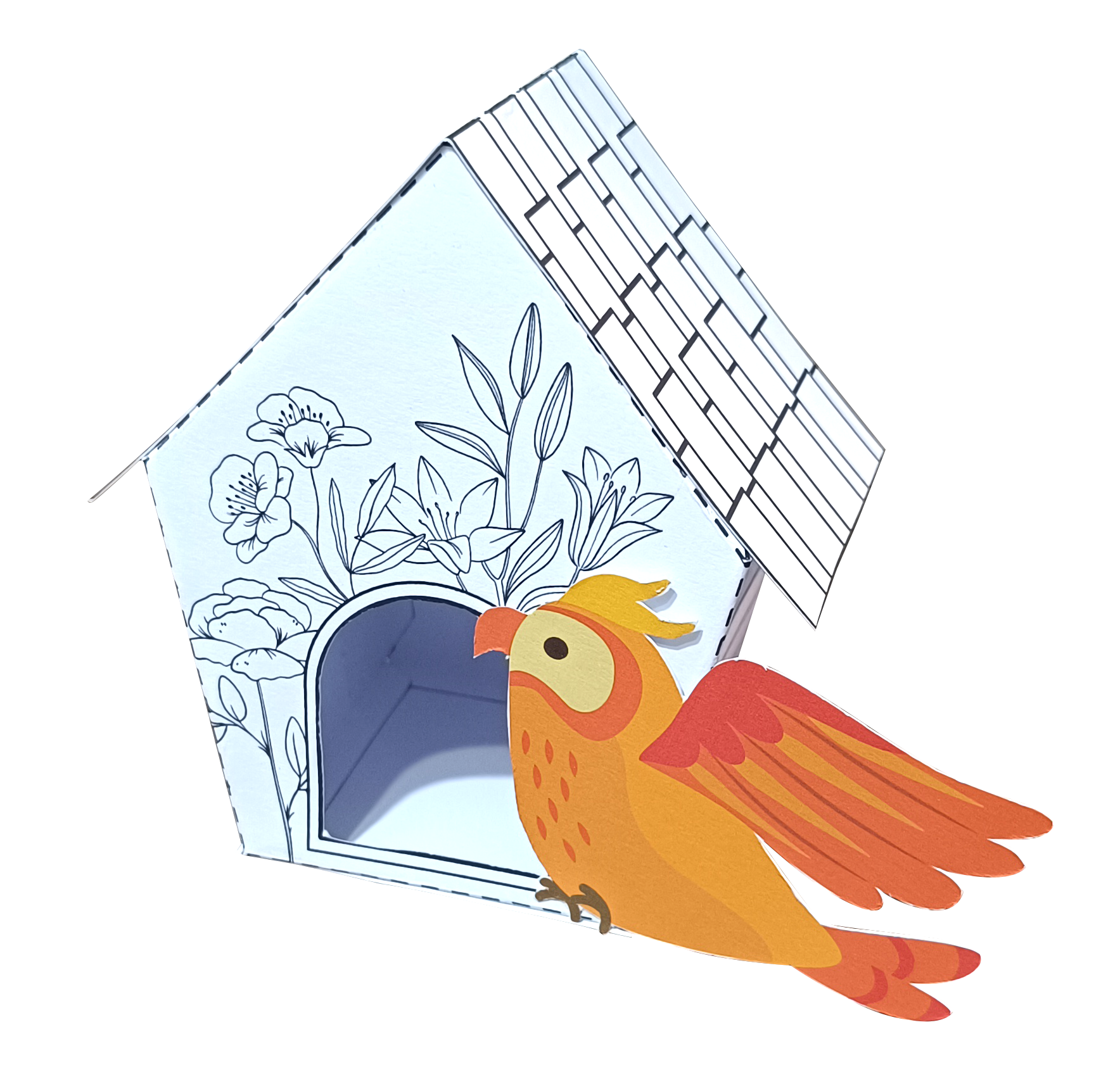 Build a Birdhouse Craft (Free 3D Printable Template)