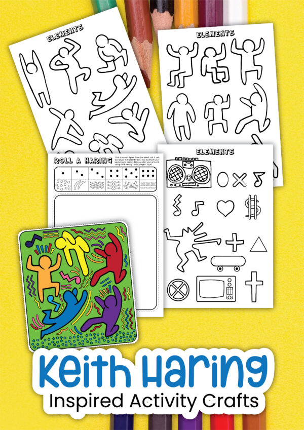Keith Haring Art Project for Kids (Free Printable)