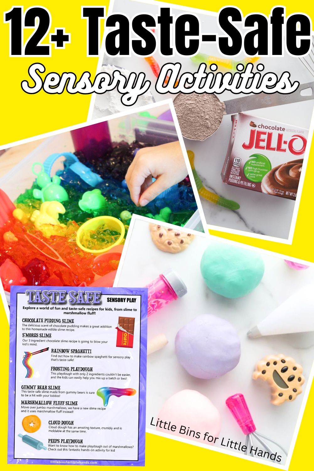 Taste Safe Sensory Play Ideas for Toddlers and Preschoolers