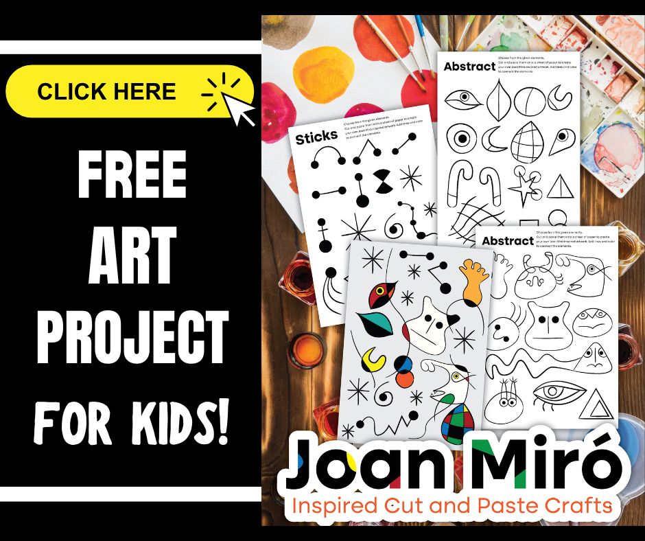 Joan Miró Art Project for Kids | Abstract Cut and Paste Activity