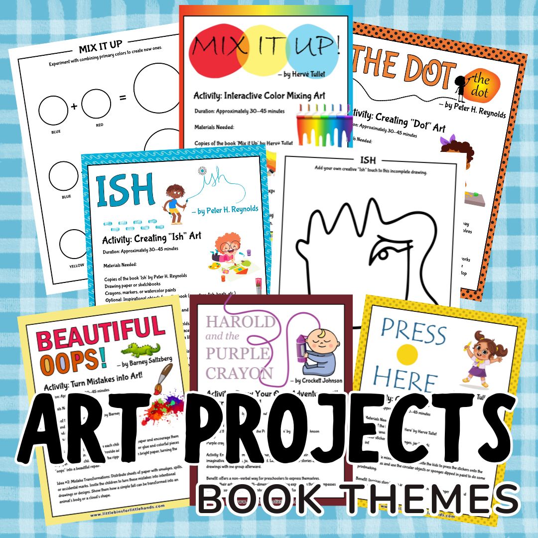 Book Art Activities for Kids (Free Printable + Pack)