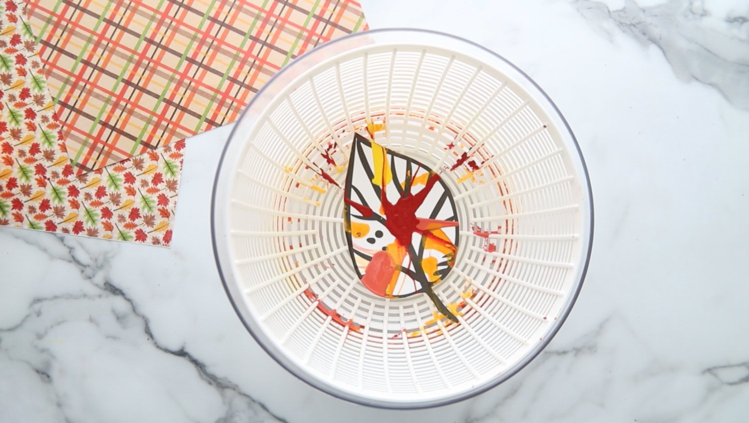 Fall Process Art for Kids: Apple, Pumpkin, and Leaf Projects