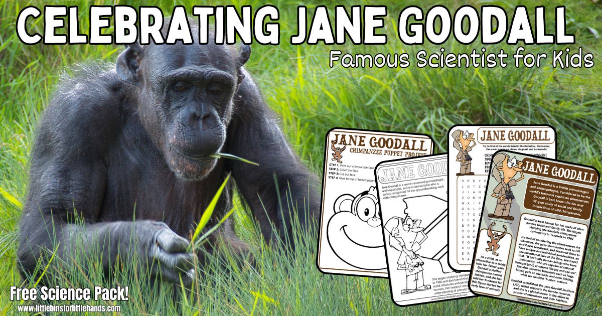 Jane Goodall Activities for Kids | Mini Science Pack