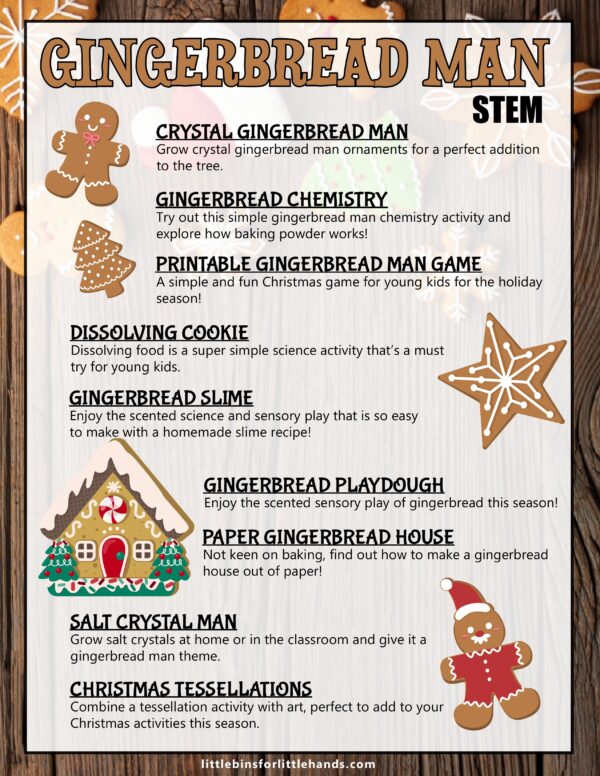 Gingerbread Man Trap STEM Challenge for Kids