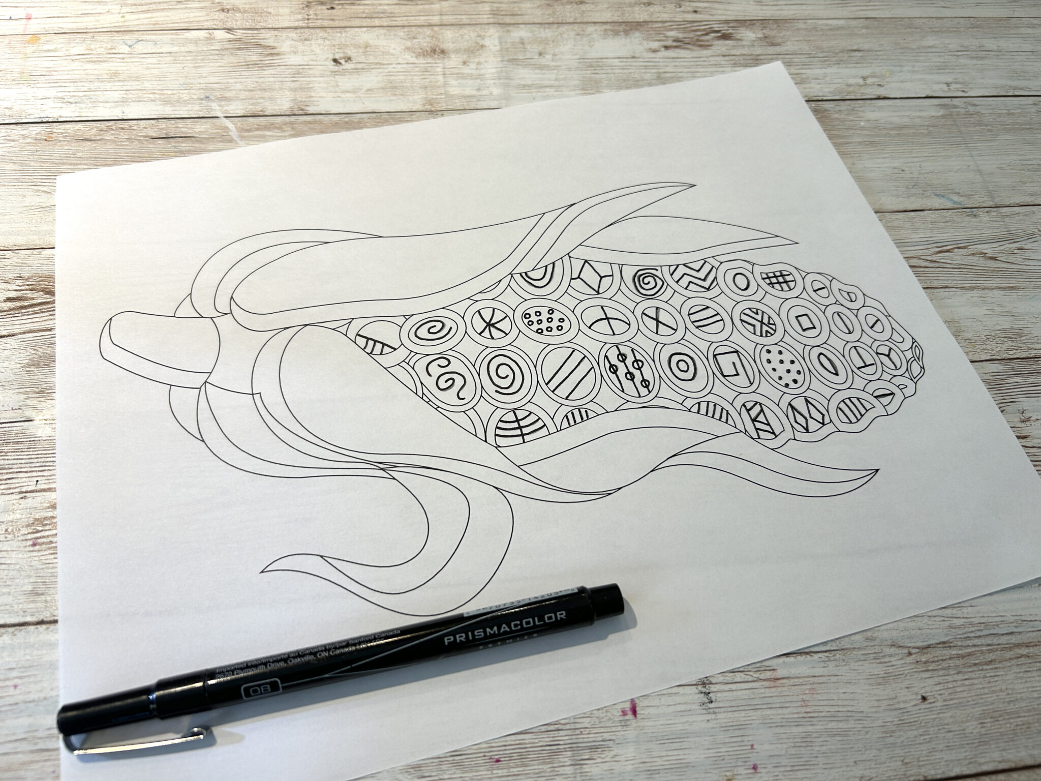 Loïs Mailou Jones Tribal Pattern Corn Art for Kids