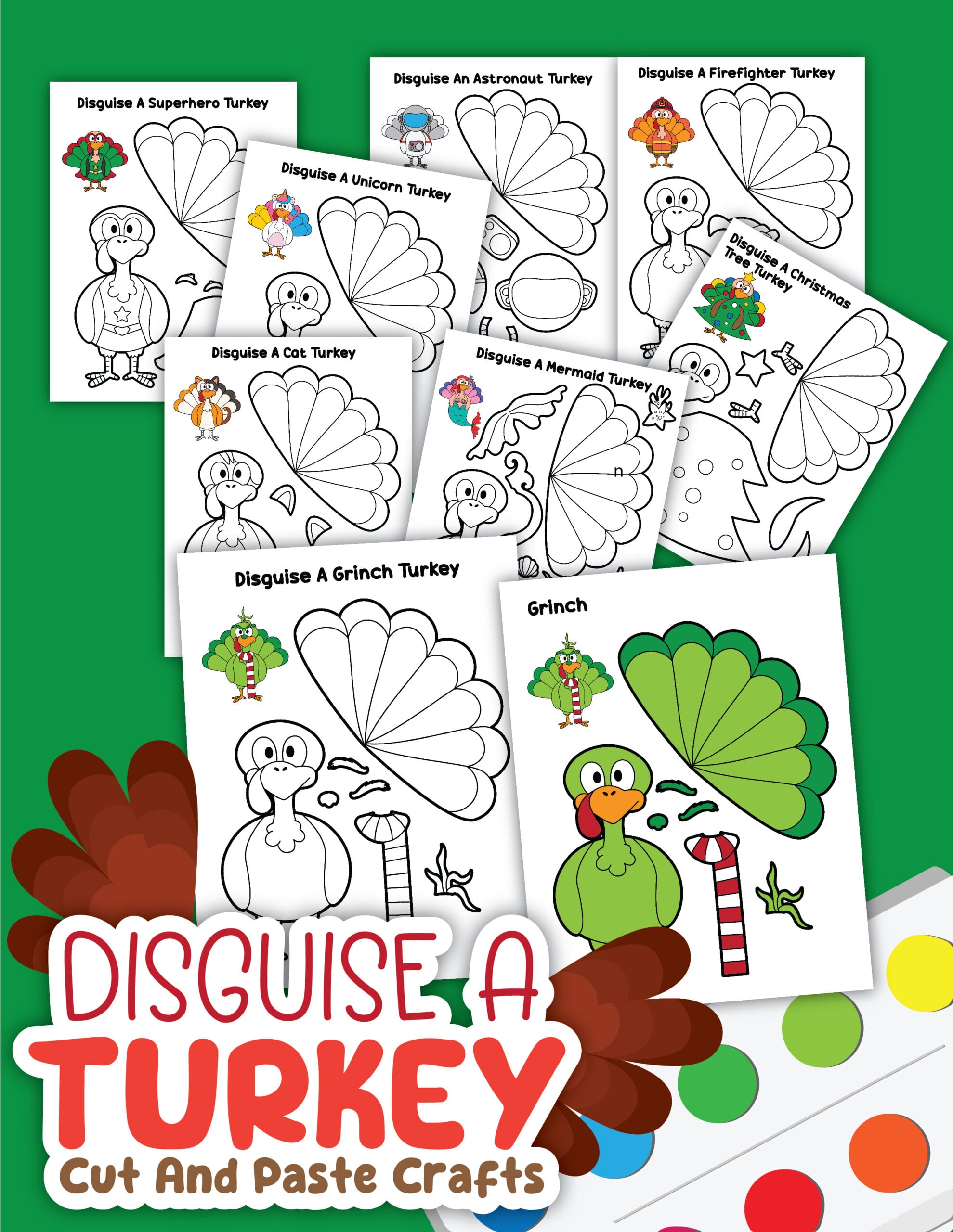Turkey Disguise Project | Printable Thanksgiving Craft for Kids