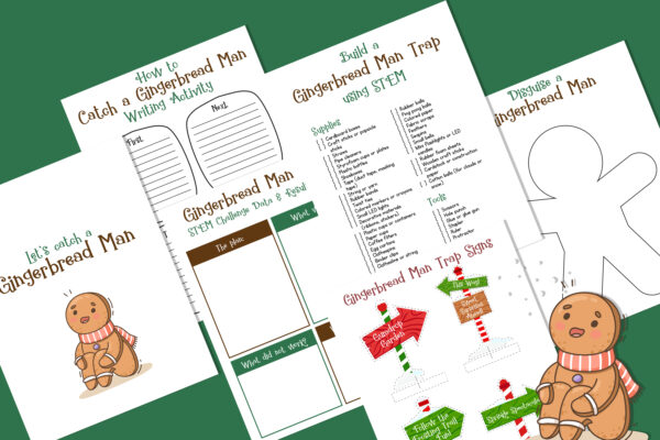 Gingerbread Man Trap STEM Challenge for Kids