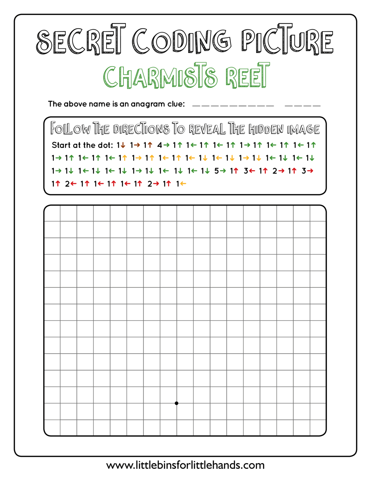Christmas Secret Coding Pictures (Free Coding Worksheets)