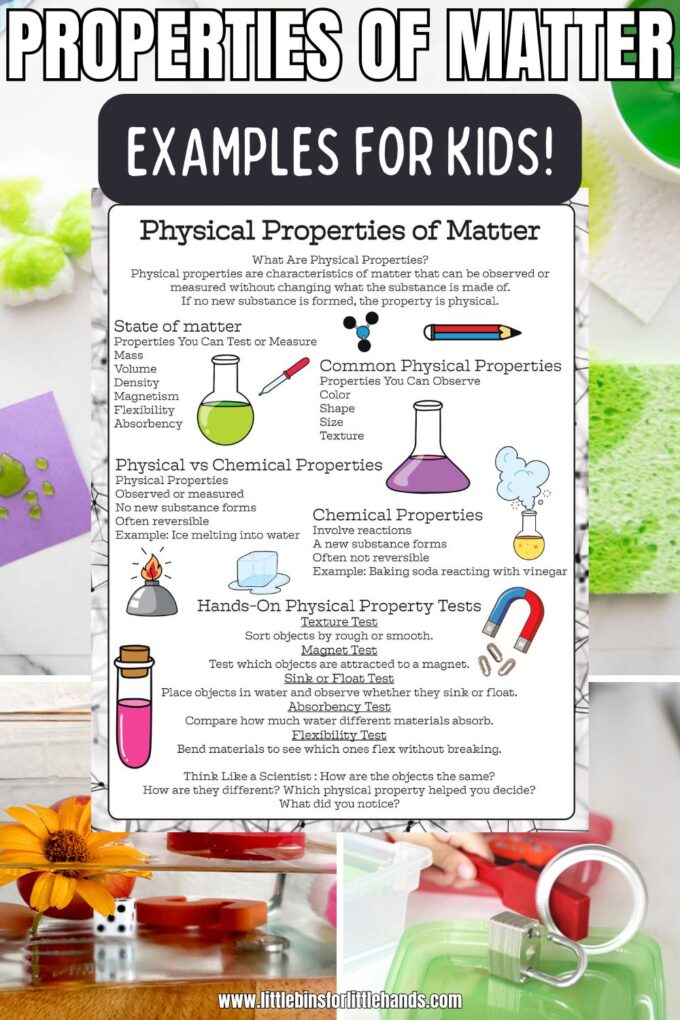 Physical Properties of Matter for Kids (Experiments & Examples)