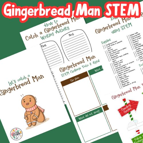 Gingerbread Man Trap STEM Challenge for Kids