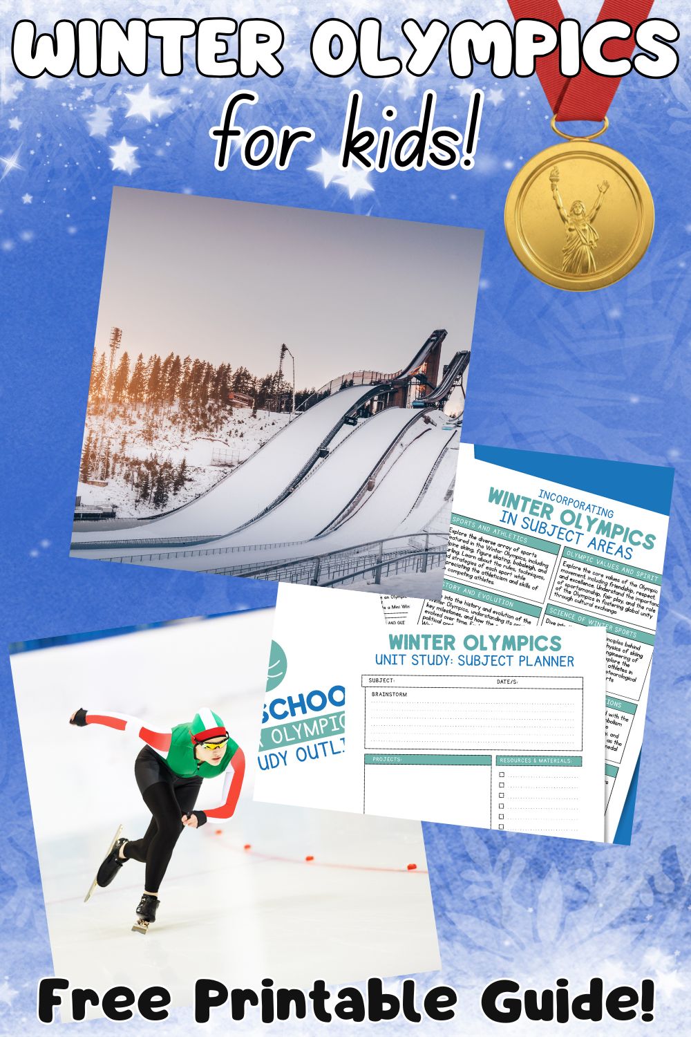 Winter Olympics Activities for Kids (Free Printable) - Little Bins for ...