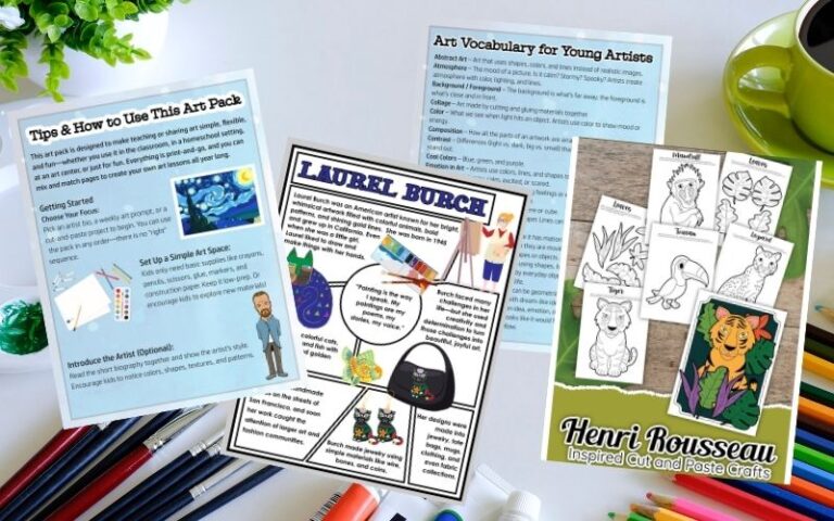 Famous Artists for Kids: Easy Print-and-Go Art Projects (K–4)