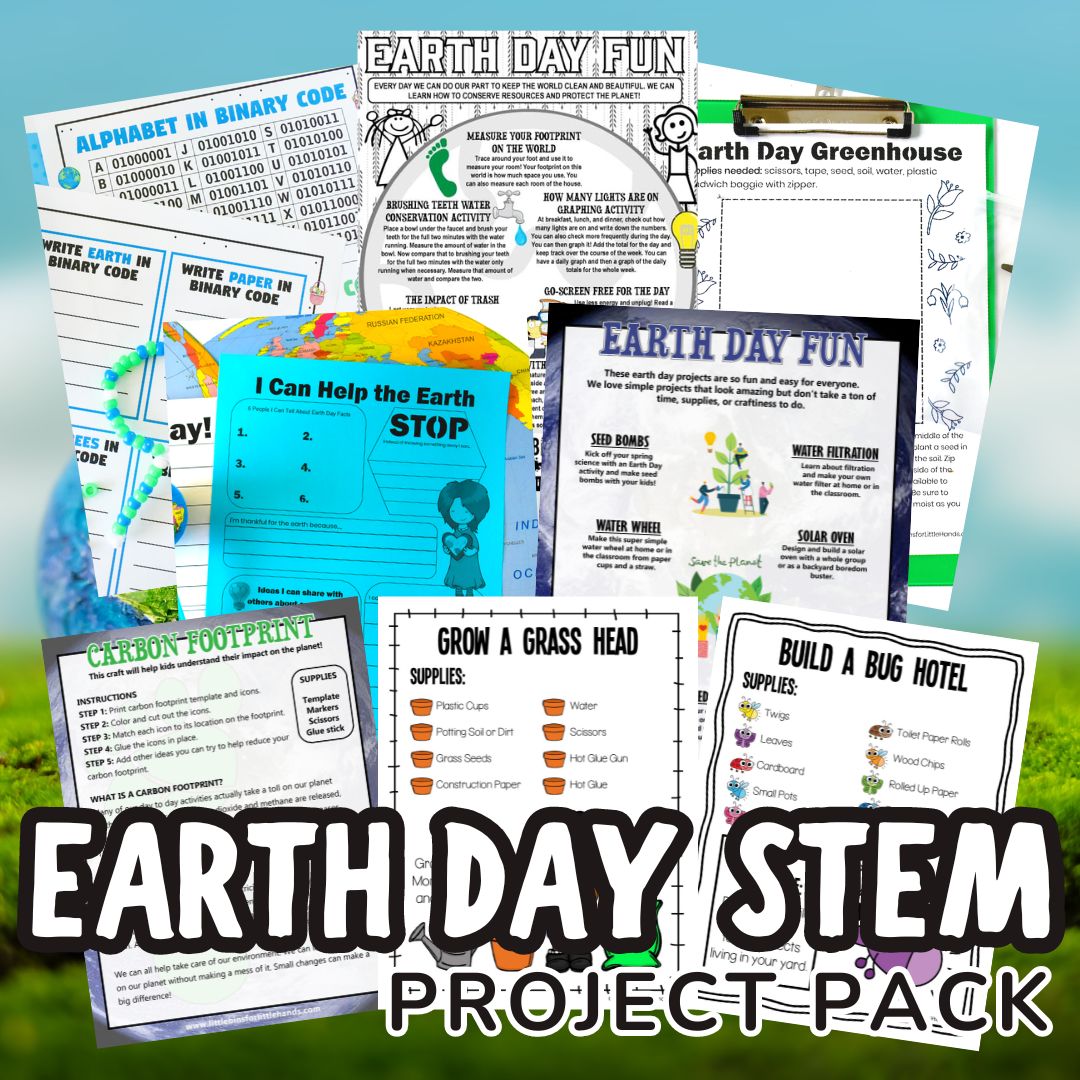 Earth Day STEM Activities For Kids - Little Bins for Little Hands