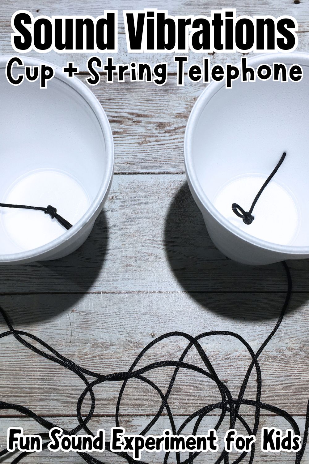 Cup and String Telephone Sound Science Experiment