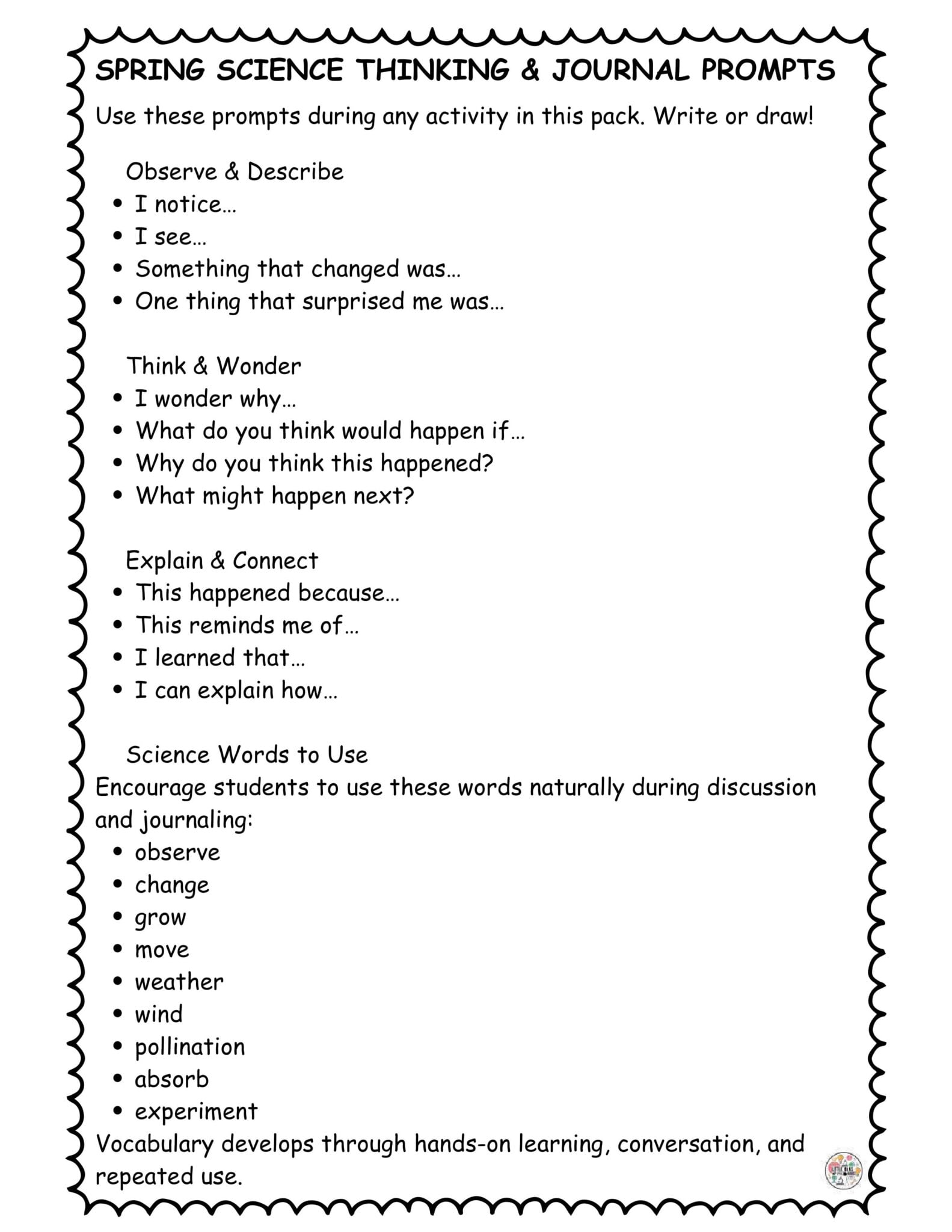 Spring Science Activities for Kids (Ready-to-Use Lessons & Printables)