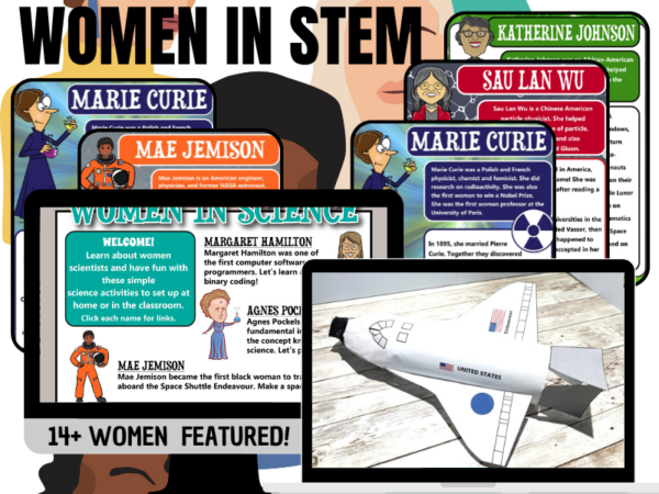 Women in STEM Activities for Kids (Famous Female Scientists + Projects)