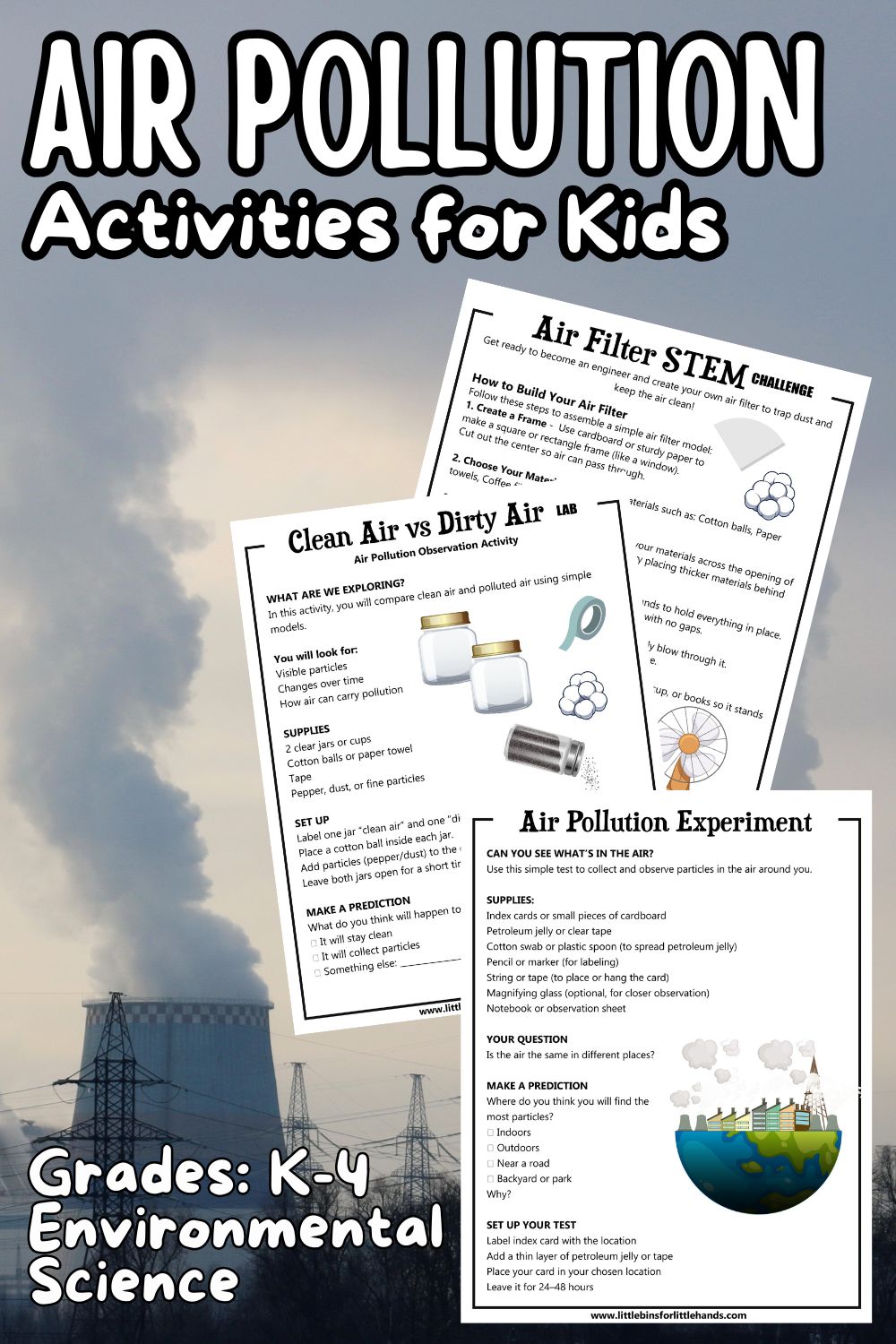 Air Pollution Activities for Kids (Easy Experiments & STEM)