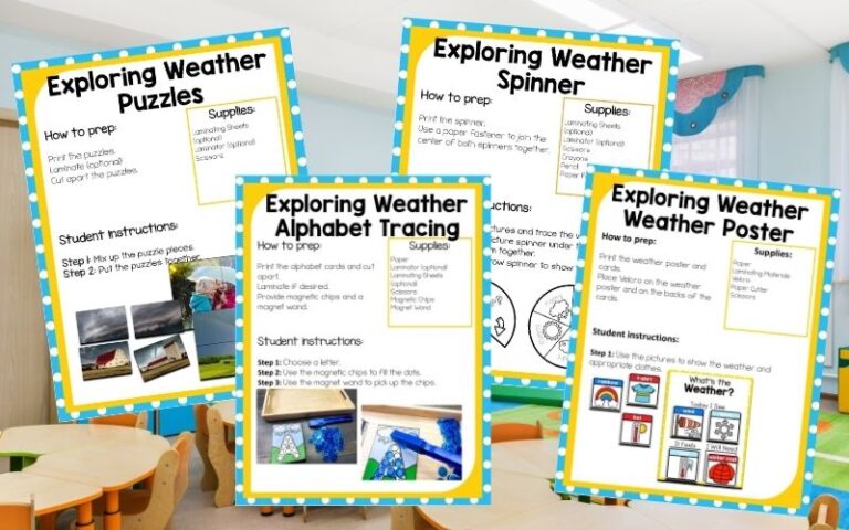 Weather Activities for Preschool (Easy & Fun Ideas)