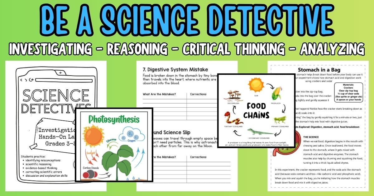 10 Common Science Misconceptions Kids Believe (+ Easy STEM Investigations)