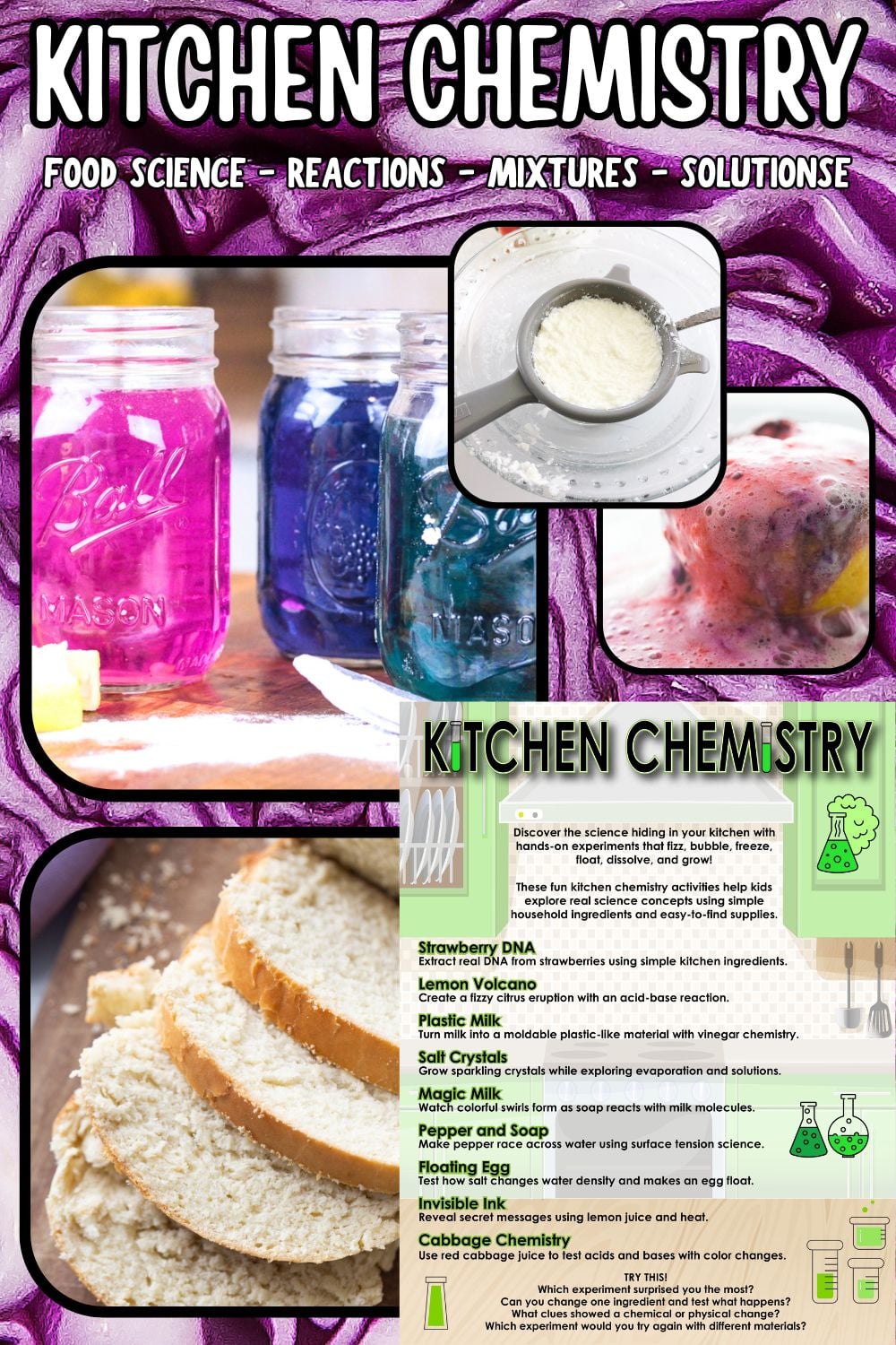 Kitchen Chemistry Experiments for Kids (Easy Science Activities)